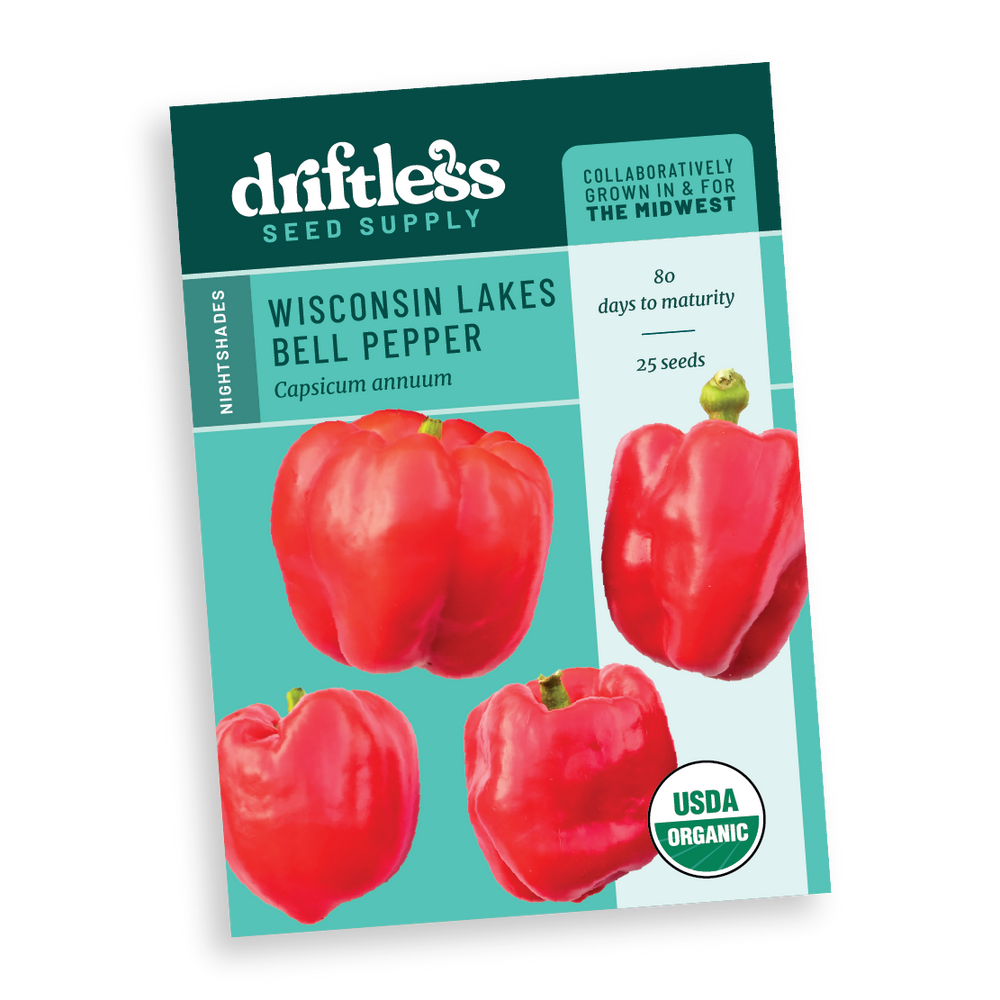 Wisconsin Lakes Heirloom Red Bell Pepper - Organic